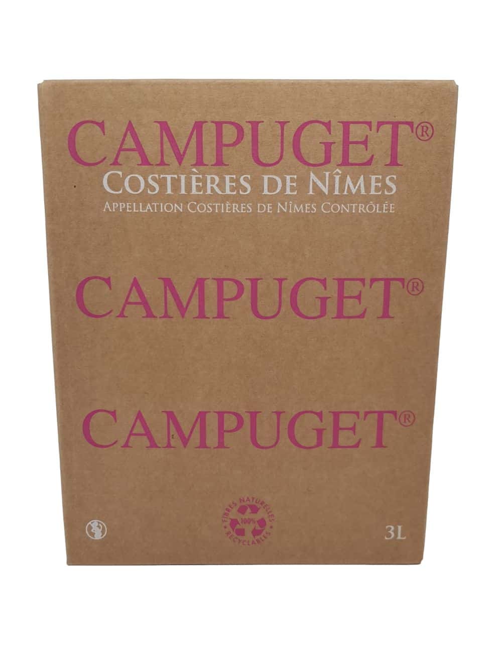 Campuget Rosé BIB 3L – Vin rosé AOP Costières de Nîmes | Mas des ...