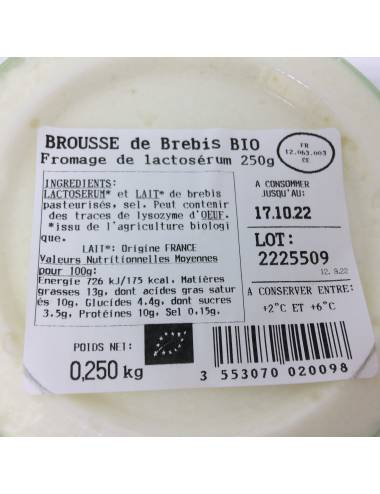 Brousse de Brebis Bio | Mas des agriculteurs