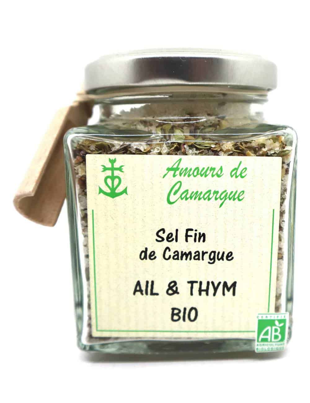 Sel fin Ail et Thym Bio 180g | Mas des agriculteurs