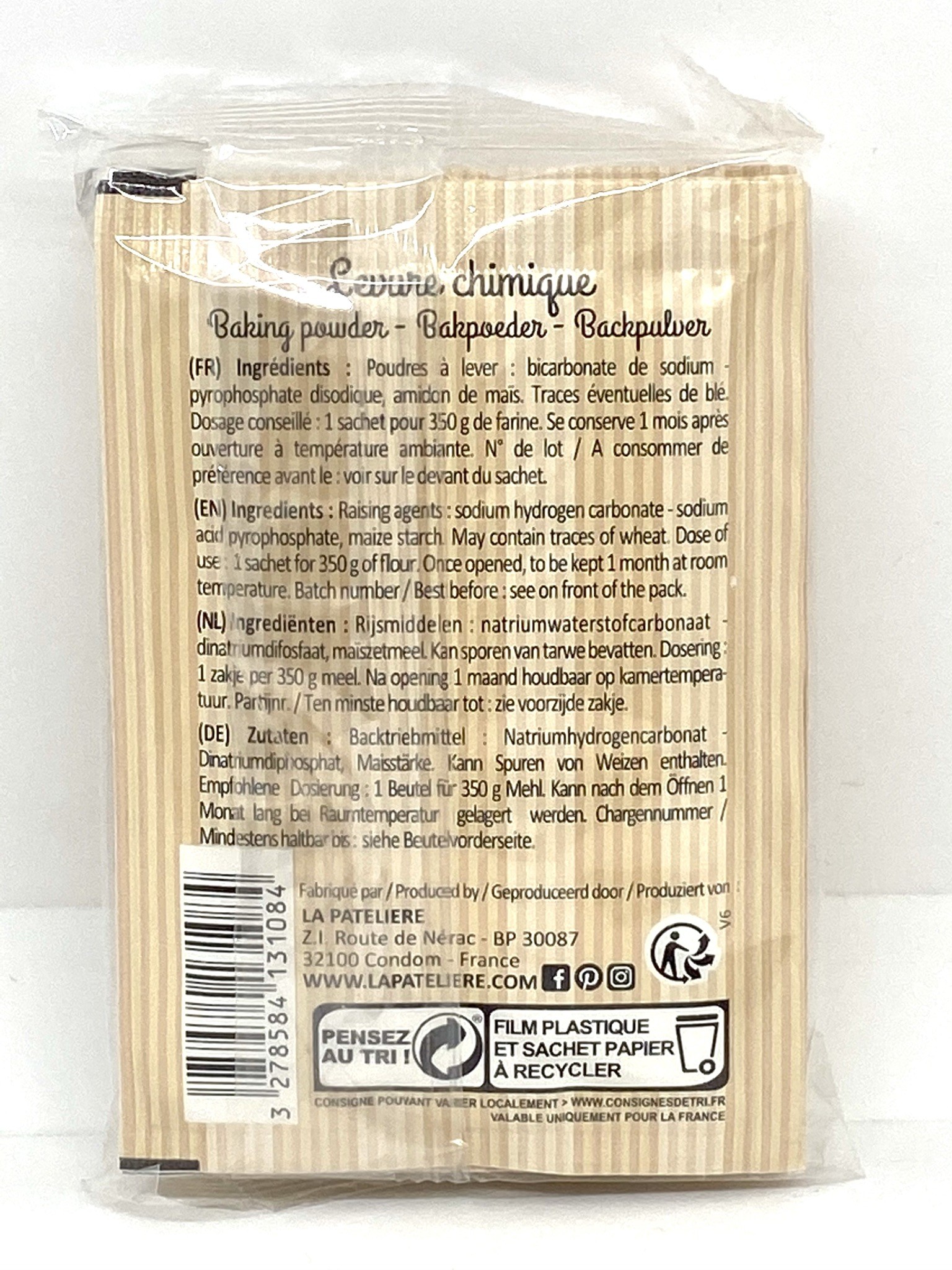 Levure chimique 6x11g | Mas des agriculteurs